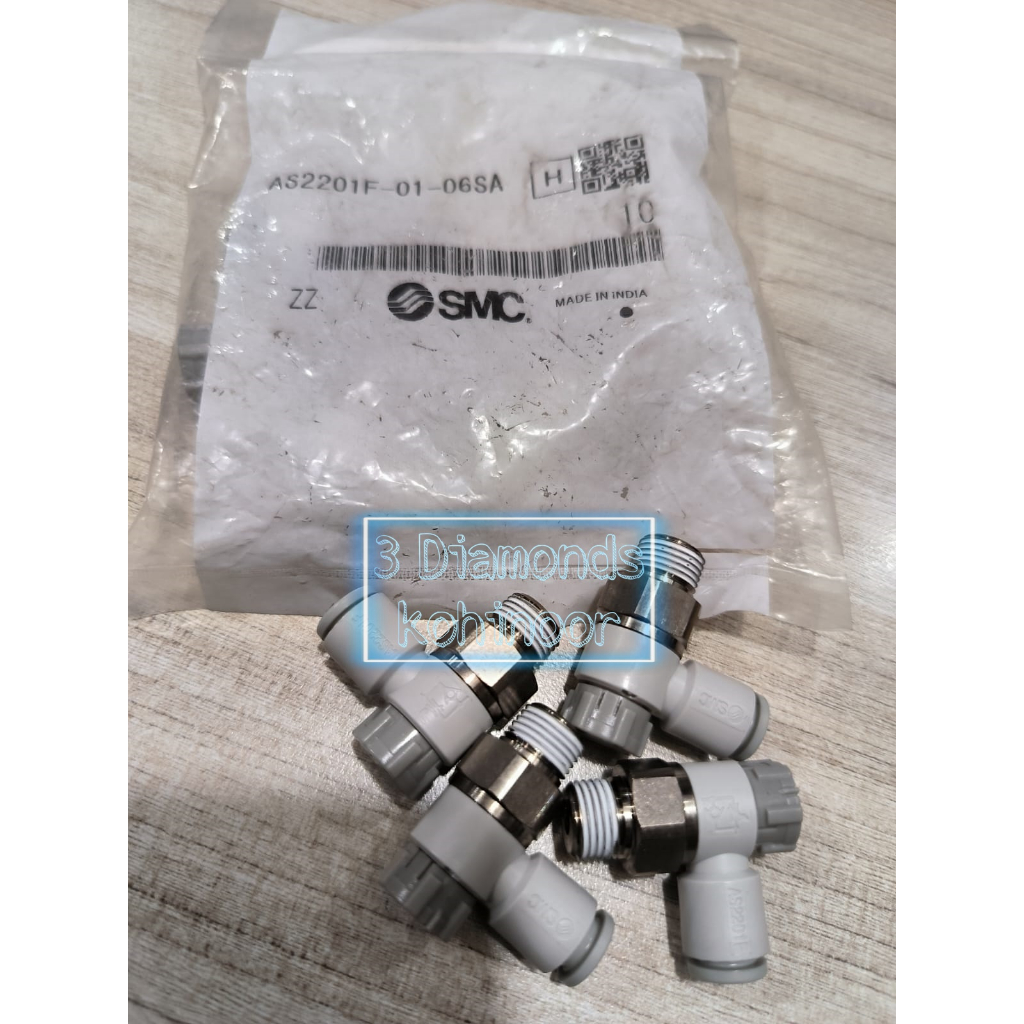 Jual SPEED CONTROL ELBOW L SMC AS2201F-01-06SA 6MM x 1/8" | Shopee Indonesia