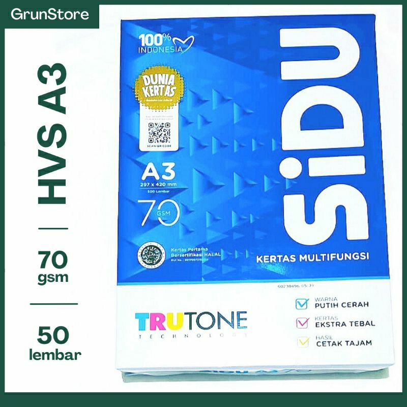 Jual Kertas HVS A3 / Kertas HVS A3 70 gsm | Shopee Indonesia