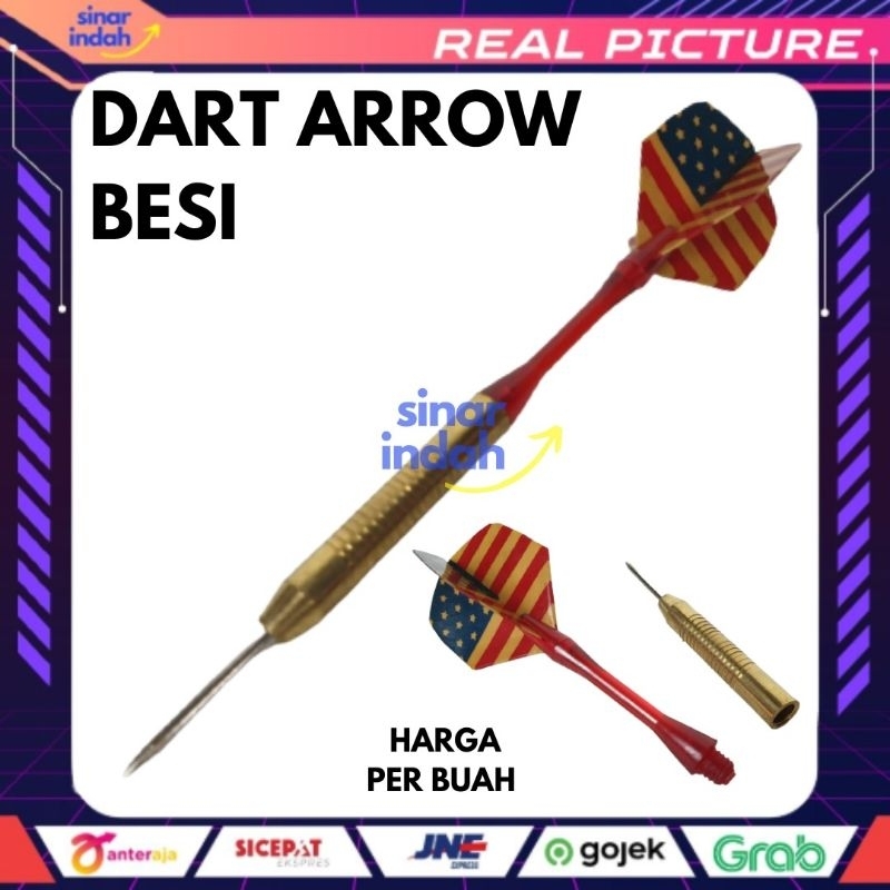 Jual ARROW / PANAH / JARUM DART BESI LANCIP / HARGA PER BUAH | Shopee ...