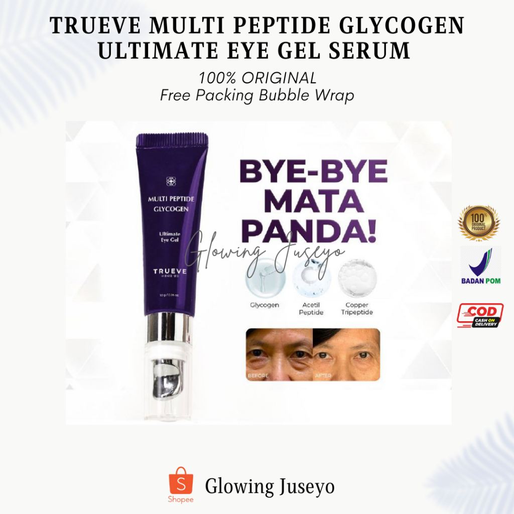 Jual Trueve Multi Peptide Glycogen Ultimate Eye Gel Serum 10gr | Shopee ...