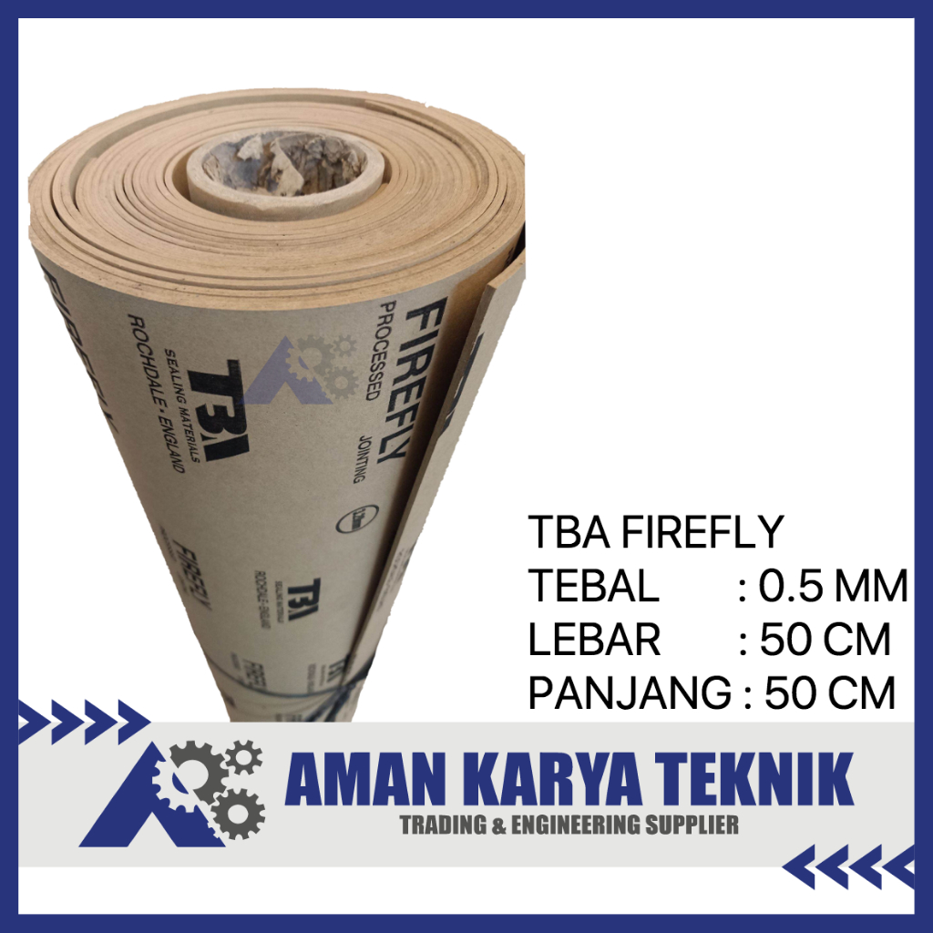 Jual TBA Firefly Sheet Packing Gasket Kertas 0.5 mm x 50 cm x 50 cm ...