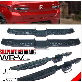 Jual Sillplate Rear Door Sill Plate Belakang Honda WRV Hitam Dop Carbon ...
