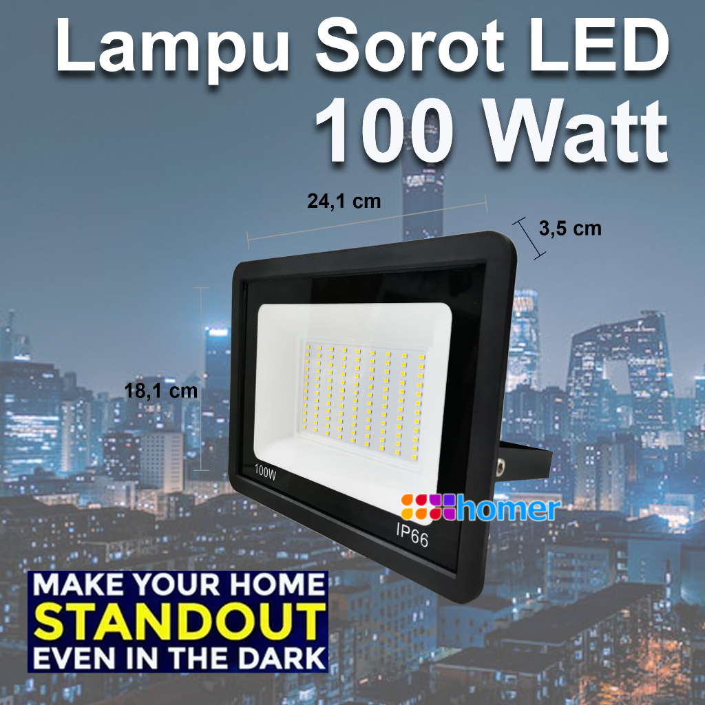 Jual Lampu LED sorot Lampu tembak LED ip66 waterproof 100w 100watt 100 w 100 watt Lampu LED ...