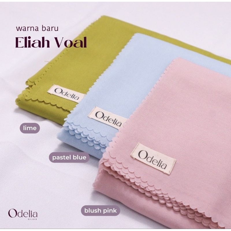 Jual Eliah Voal Odelia defect minor kerudung segiempat bahan voal viral | Shopee Indonesia