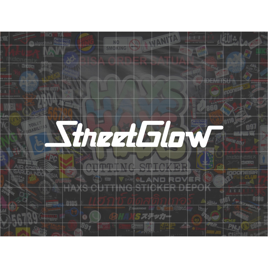 Jual Cutting Sticker Streetglow Ukuran 10 Cm Untuk motor mobil | Shopee ...