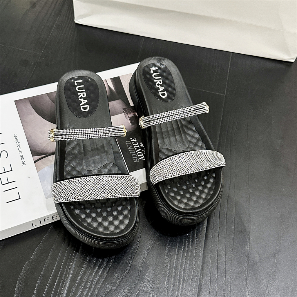 Jual LURAD Sandal Hitam WL902 Sandal Wanita Dewasa Sandal Cewek Blink ...