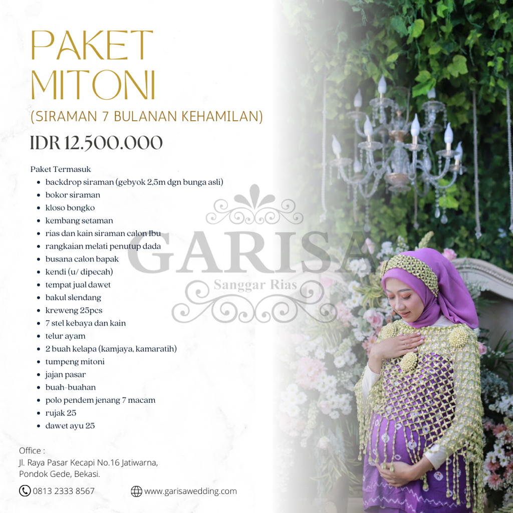 Jual PAKET MITONI | Siraman 7 Bulanan Kehamilan | Siraman Adat Jawa ...