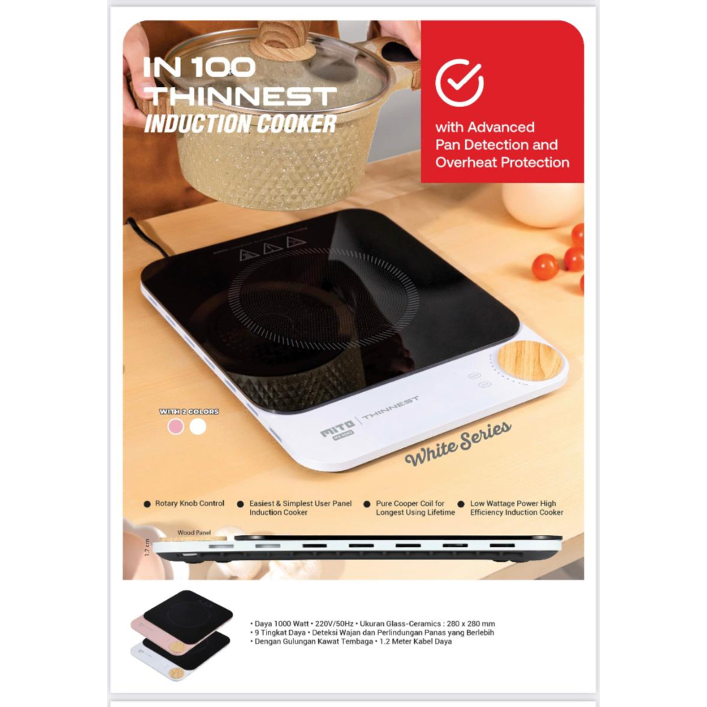 Jual Kompor Induksi Mito Induction Cooker IN100 | Shopee Indonesia