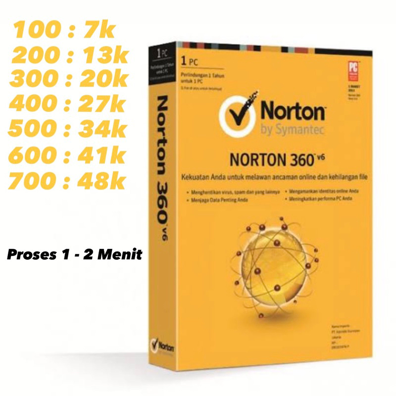 Jual NORTON BY SYMANTEC V6 | Shopee Indonesia