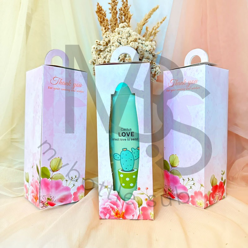 Jual Paperbox Paper Box Botol Tumbler Kemas 7 x 20 Kemasan Souvenir kertas ivory duplex wedding ...
