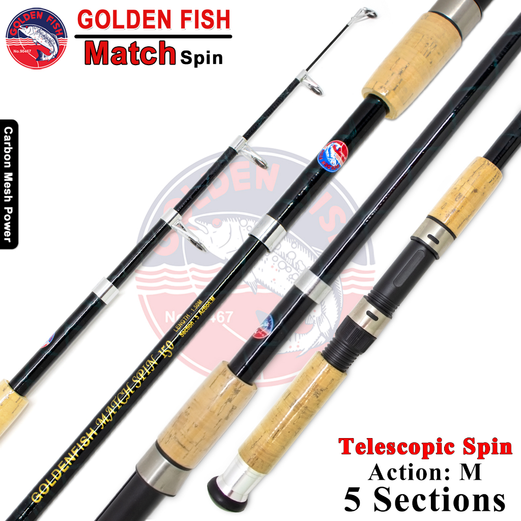 Jual ROD TELESCOPIC GOLDENFISH MATCH SPIN | Shopee Indonesia