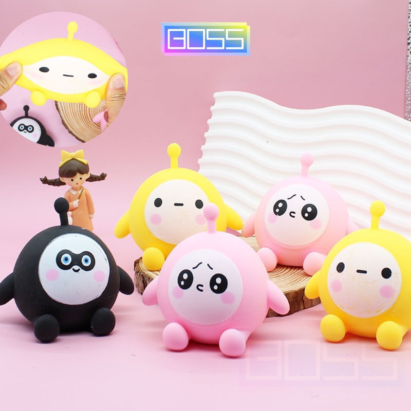 Jual BOSS- Mainan squishy Eggboy Mainan Squishy Pencet Mainan anti ...