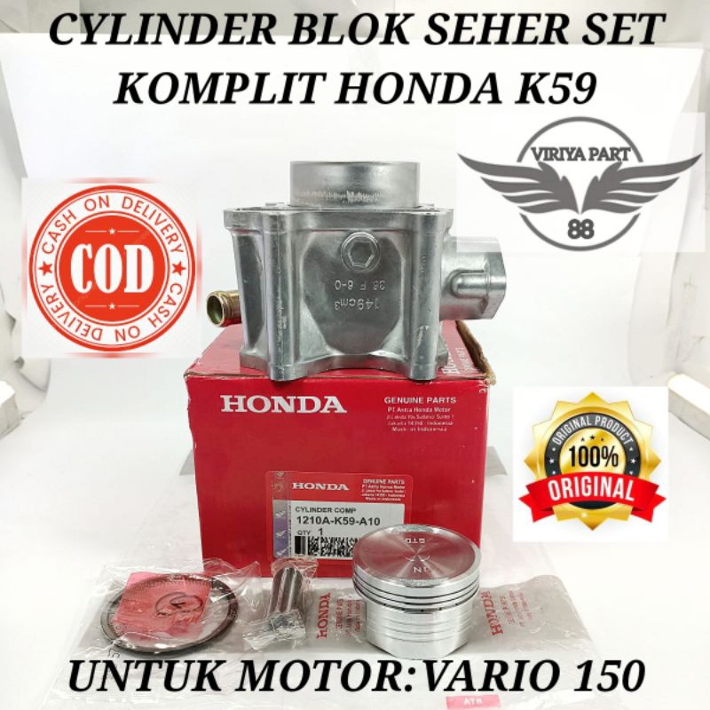 Jual CYLINDER BLOK SEHER PISTON RING KOMPLIT HONDA K59 KUALITAS ORIGINAL HONDA AHM PRESISI ...