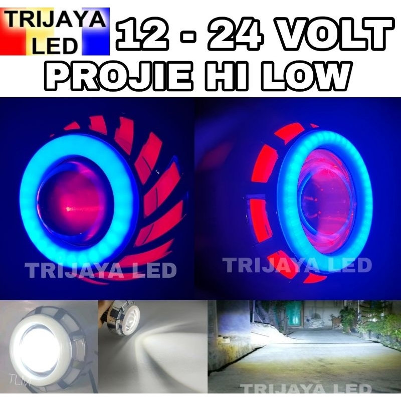Jual Lampu LED Projie HIGH LOW Hi Lo RUNNING 12 - 24 Volt Projector 5 ...