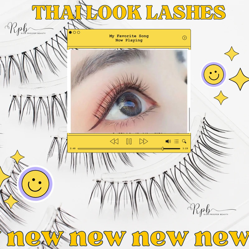 Jual NEW NEW THAI MAKEUP LOOK LASHES - Japanese Pointed Tail False ...