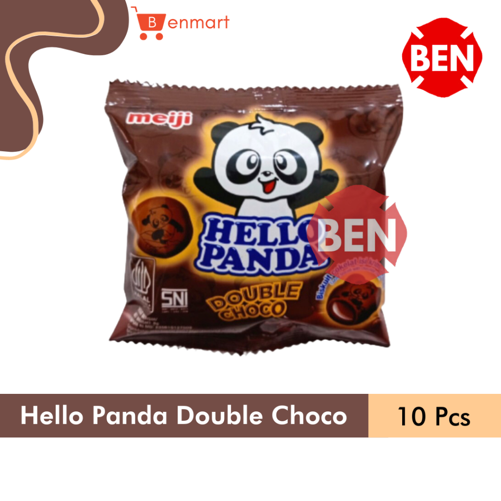 Jual Hello Panda DOUBLE CHOCO 1 Renceng 10 Sachet Chocolate Coklat ...