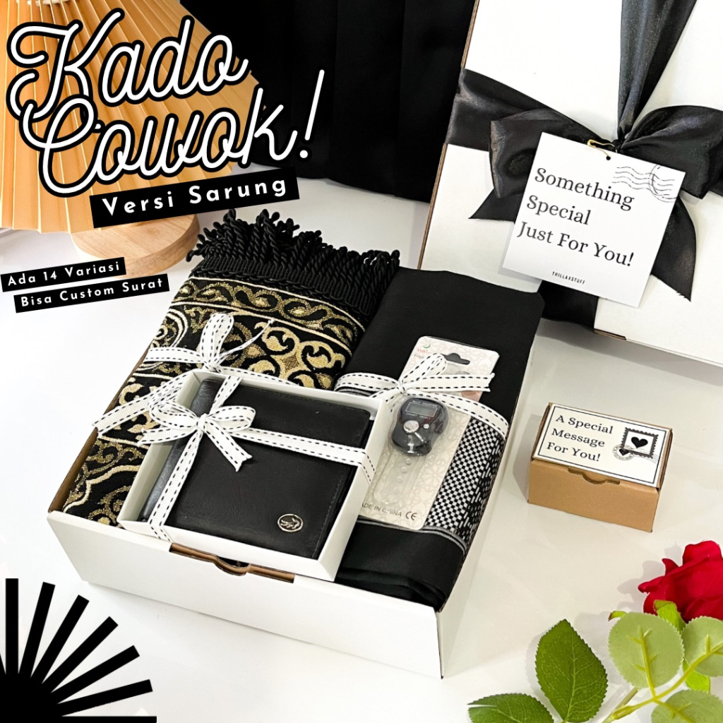 Jual [ SARONG ] HAMPERS KADO ULANG TAHUN COWOK GIFTBOX EID MUBARAK ...