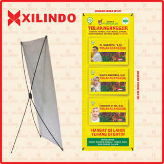 Jual PAKET STAND BANNER XBANNER ACARA WISUDA KELULUSAN MOTIF TOLAK ...