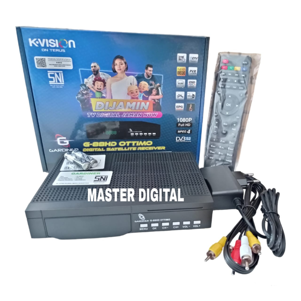 Jual Receiver Parabola Kvision GOL Garmedia Gardiner Ottimo HD Model ...