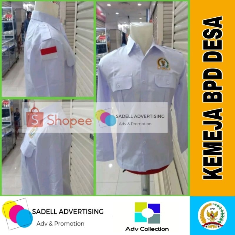 Jual Kemeja BPD Baju BPD Kemeja Badan Permusyawaratan Desa Putih Lengan ...