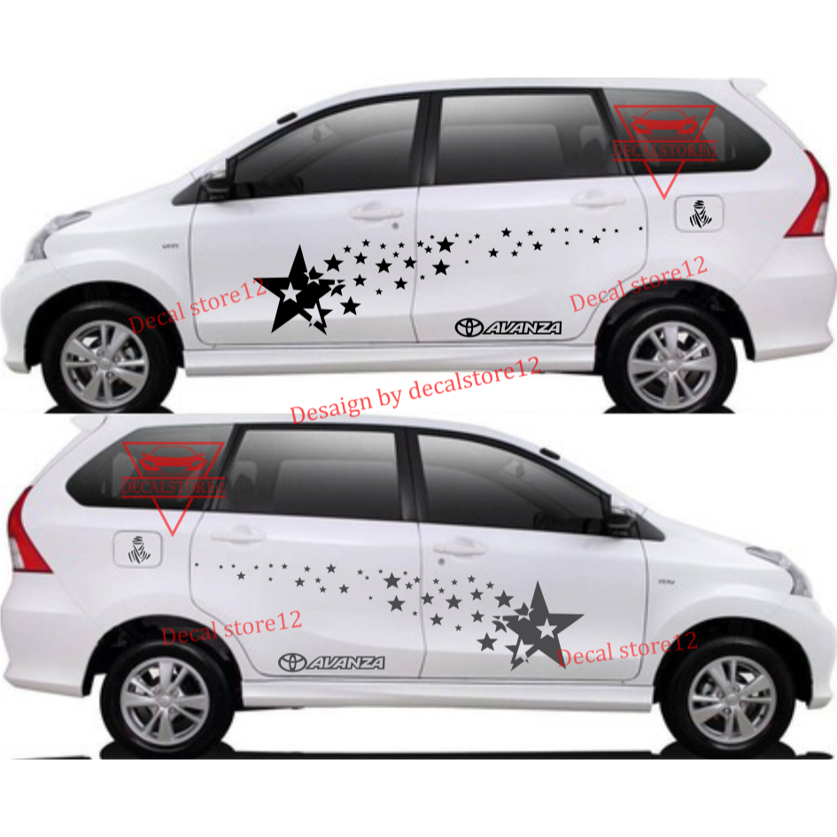 Jual Stiker sticker mobil toyota avanza stiker bintang toyota avanza ...