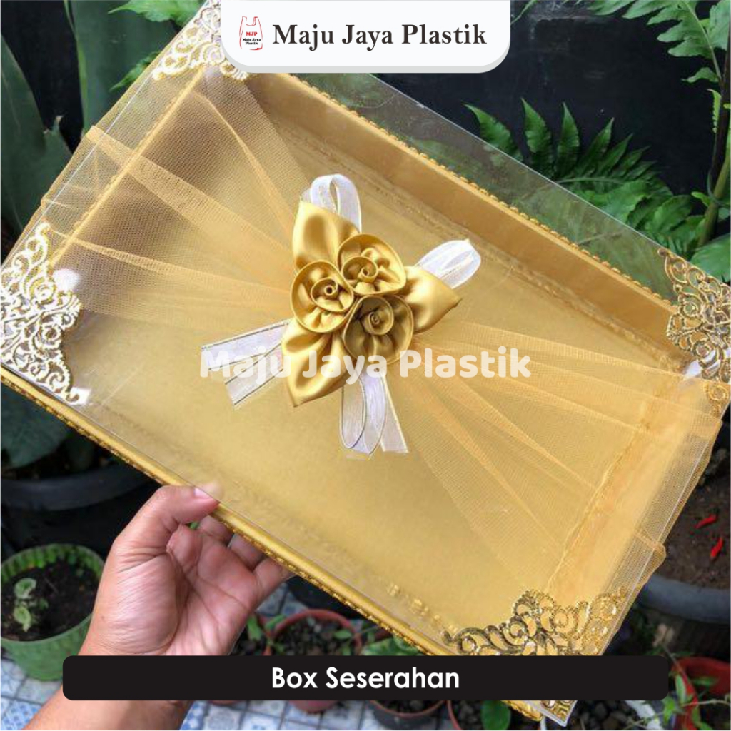 Jual Wedding Hampers Set Dengan Renda Pita Box Kotak Hantaran Seserahan ...