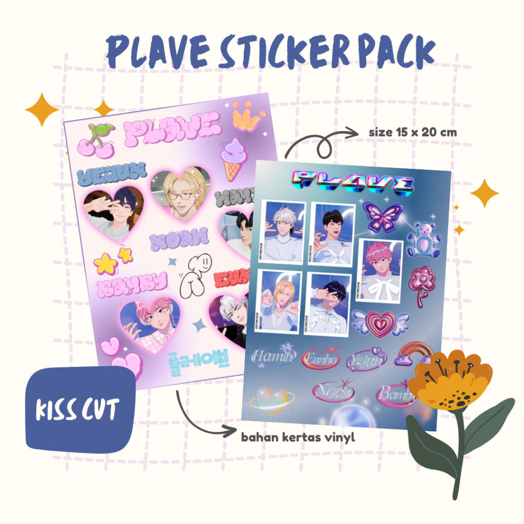 Jual PLAVE KPOP CUTE STICKER PACK SET WALL DECO DIY STIKER FREEBIES ...