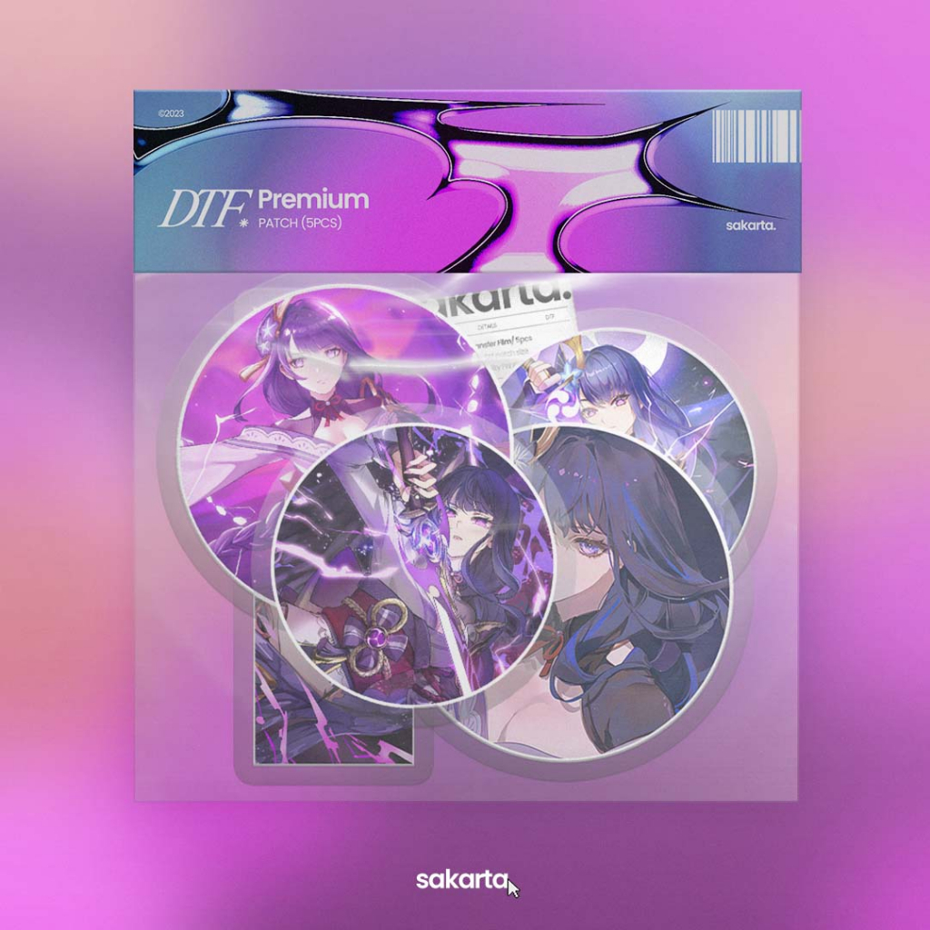 Jual DTF PATCH | Genshin Impact | Raiden Shogun | Game Series | Sablon ...
