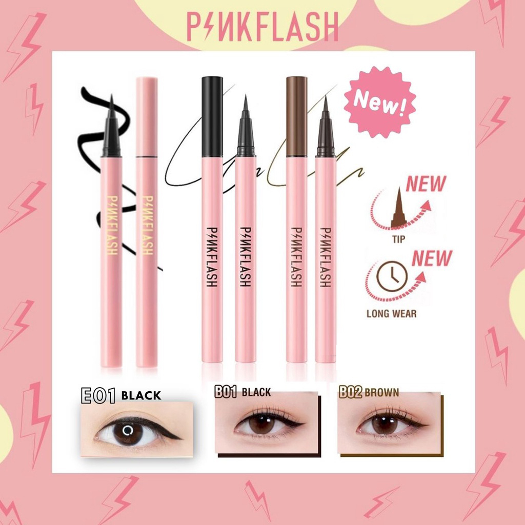 Jual PinkFlash Waterproof Easy Eyeliner PF-E01 | Shopee Indonesia