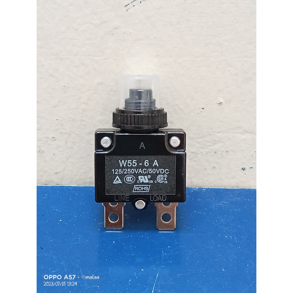 Jual overload pompa air satelit (protector switch / circuit breaker) 6a ...