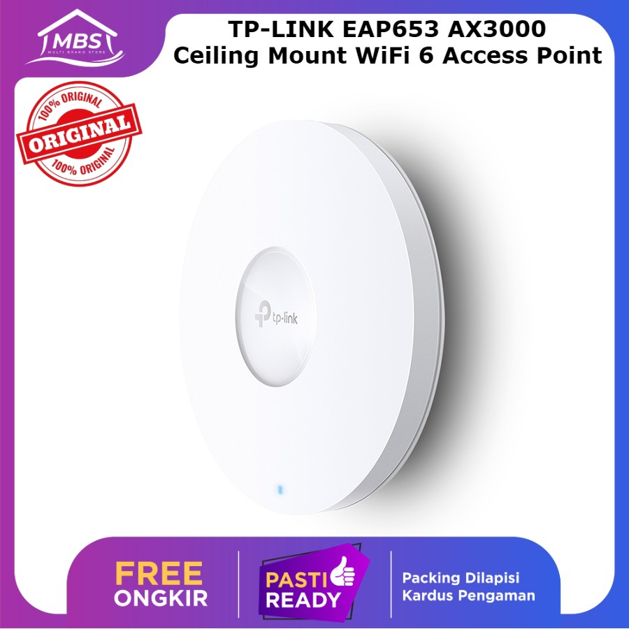Jual Tplink EAP653 AX3000 Ceiling Mount WiFi 6 Access Point Tp-link Tp ...