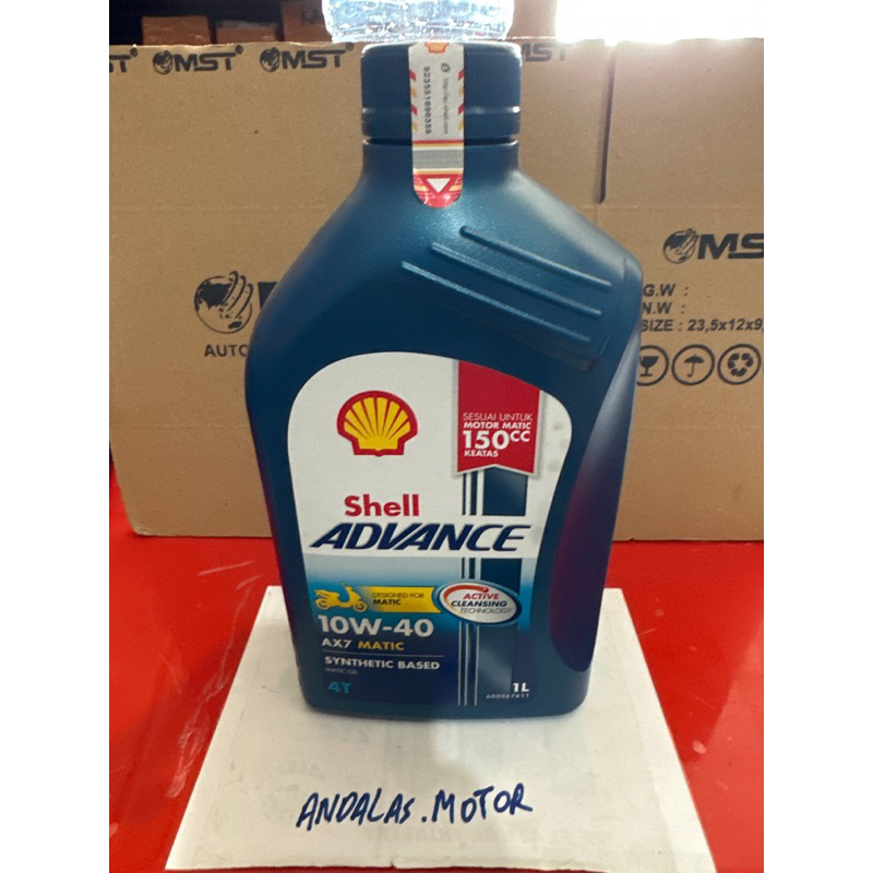 Jual SHELL AX7 MATIC SCOOTER 10W-40 1 LITER (1000L) ( Dijamin Asli ...