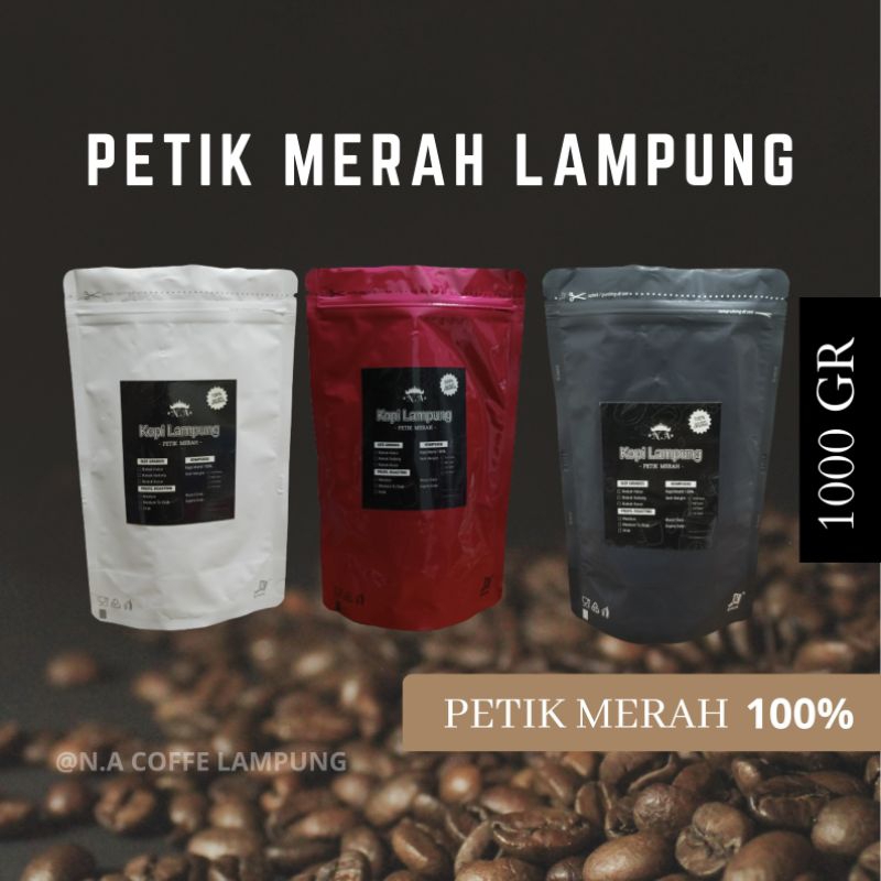 Jual KOPI LAMPUNG PETIK MERAH 1000 GR | Shopee Indonesia
