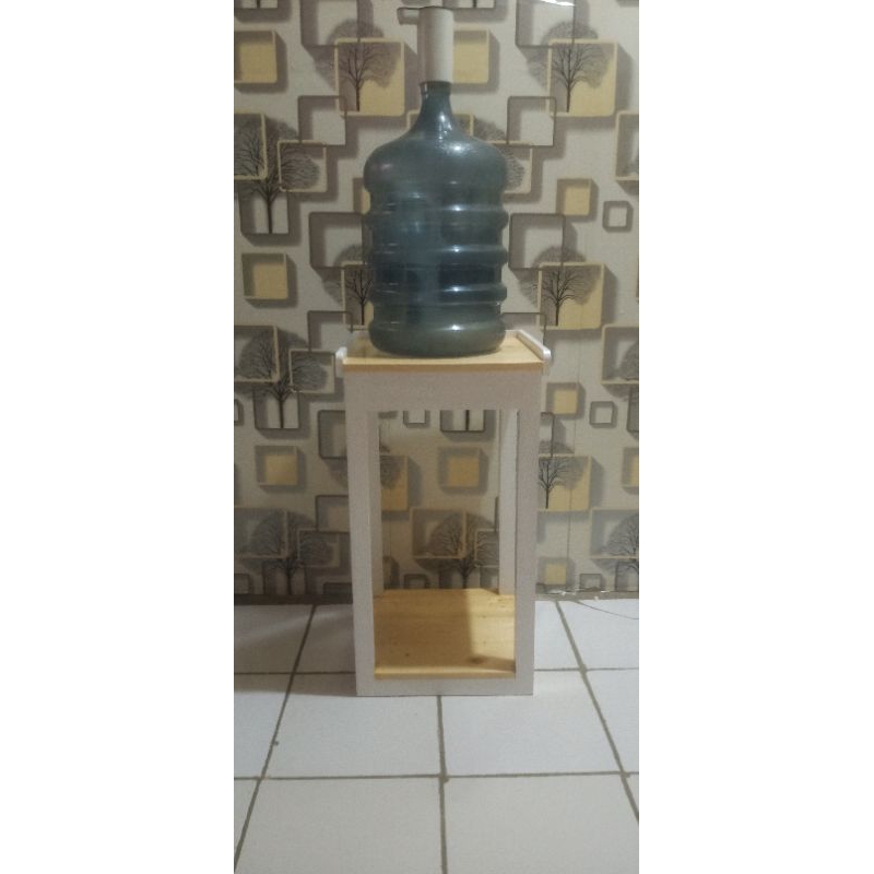 Jual meja galon dispenser kayu jati belanda | Shopee Indonesia
