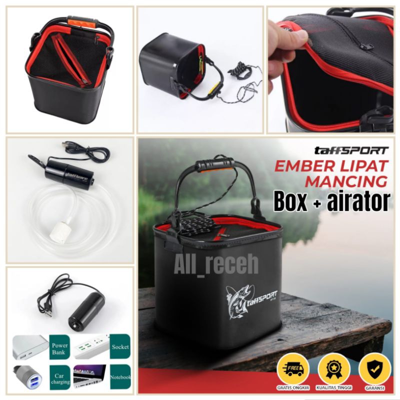 Jual ember lipat pancing/box umpan/kotak umpan udang idup/kotak umpan ...