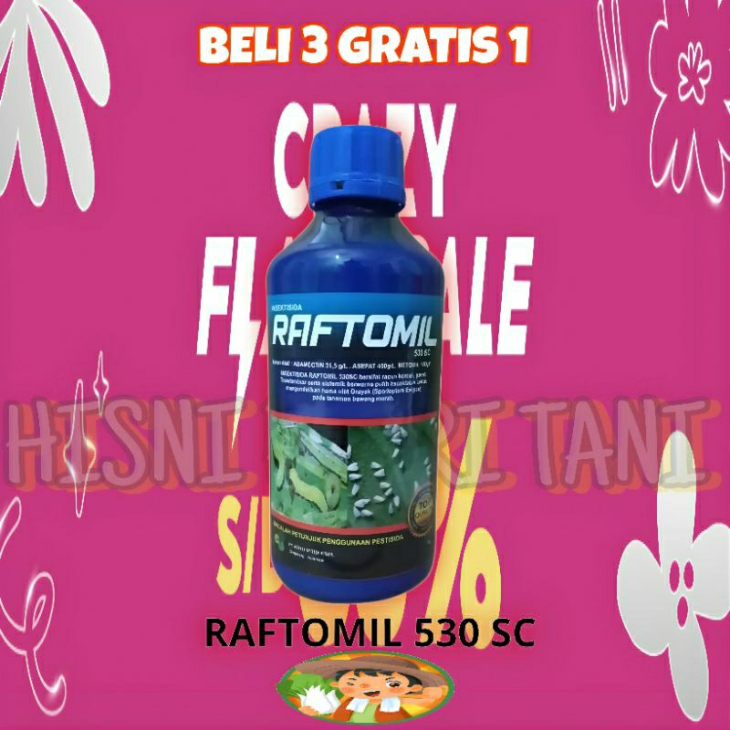 Jual INSEKTISIDA RAFTOMIL 530Sc 1Liter Dengan 3 Bahan Aktif Abamectin ...