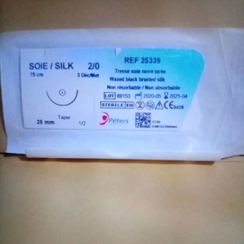 Jual soie silk 2 0 taper (silk nonabsorbable) | Shopee Indonesia