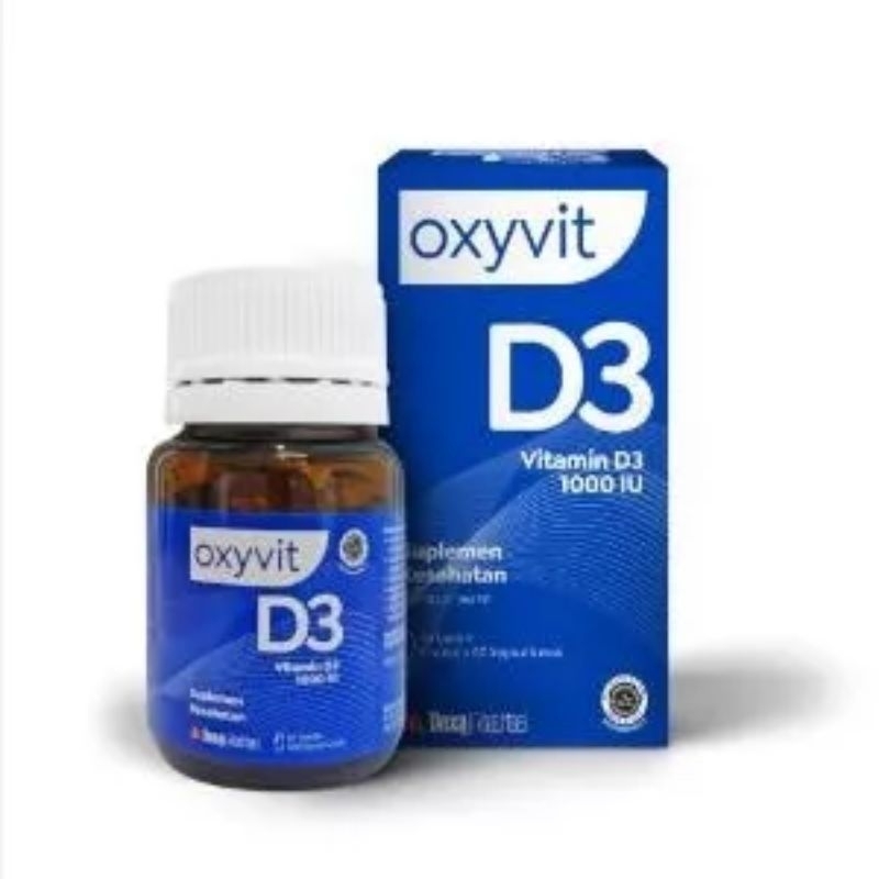 Jual OXYVIT D3 1000 IU Vitamin D3 - Box 60 Kapsul Softgel | Shopee ...