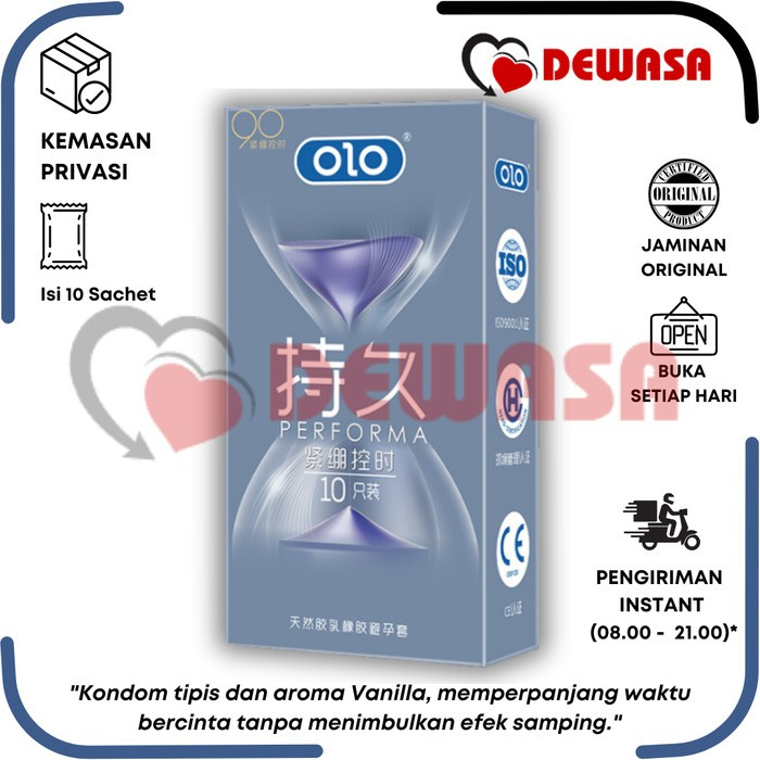 Jual OLO Kondom 001 Performa Tight Blue - 1 Pcs (REPACK) | Shopee Indonesia
