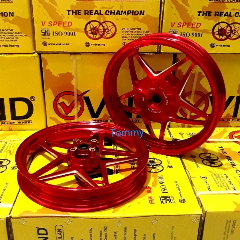 Jual Velg VND V SPEED Vario 110 125 150 160 Beat Scoopy Spacy Genio lebar 185/215-14 | Shopee ...