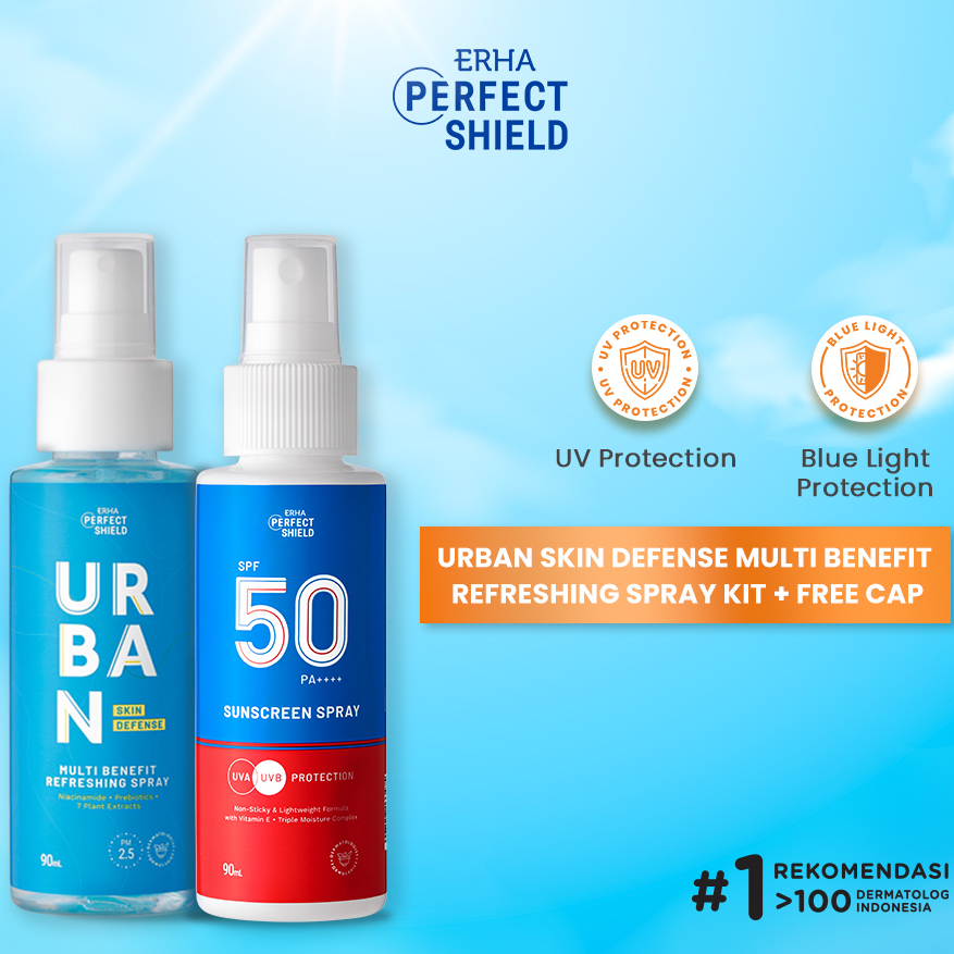 Jual ERHA PERFECT SHIELD URBAN SKIN DEFENSE | Sunscreen Spray | Shopee ...