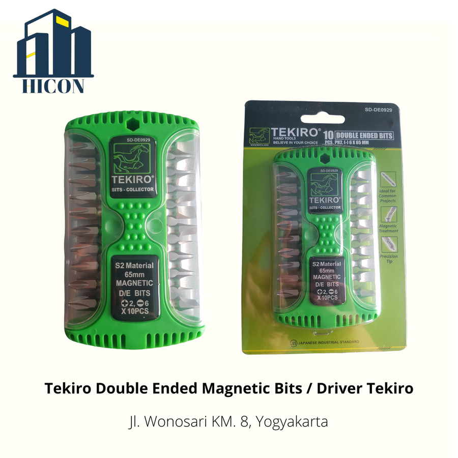 Jual Tekiro Double Ended Magnetic Bits / Mata Driver Tekiro 65mm ...