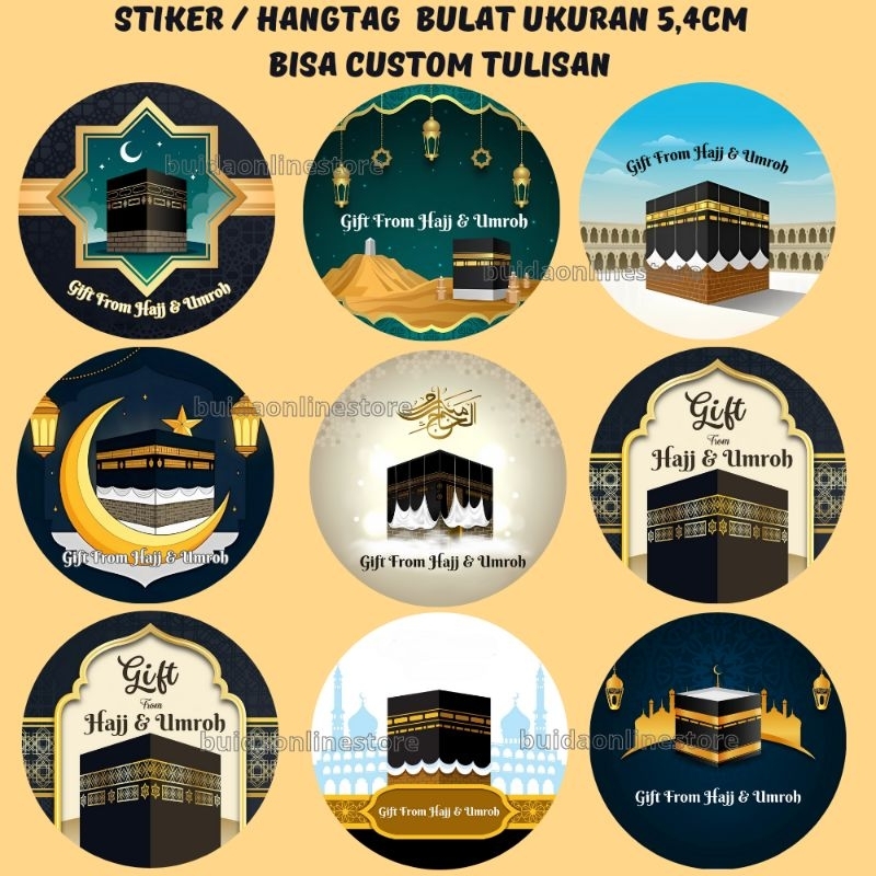 Jual Sticker stiker label Gift From Hajj & Umroh Hangtag dekorasi ...