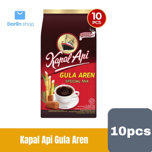 Jual Kopi Kapal Api Gula Aren Special Mix 10pc x 23g | Shopee Indonesia