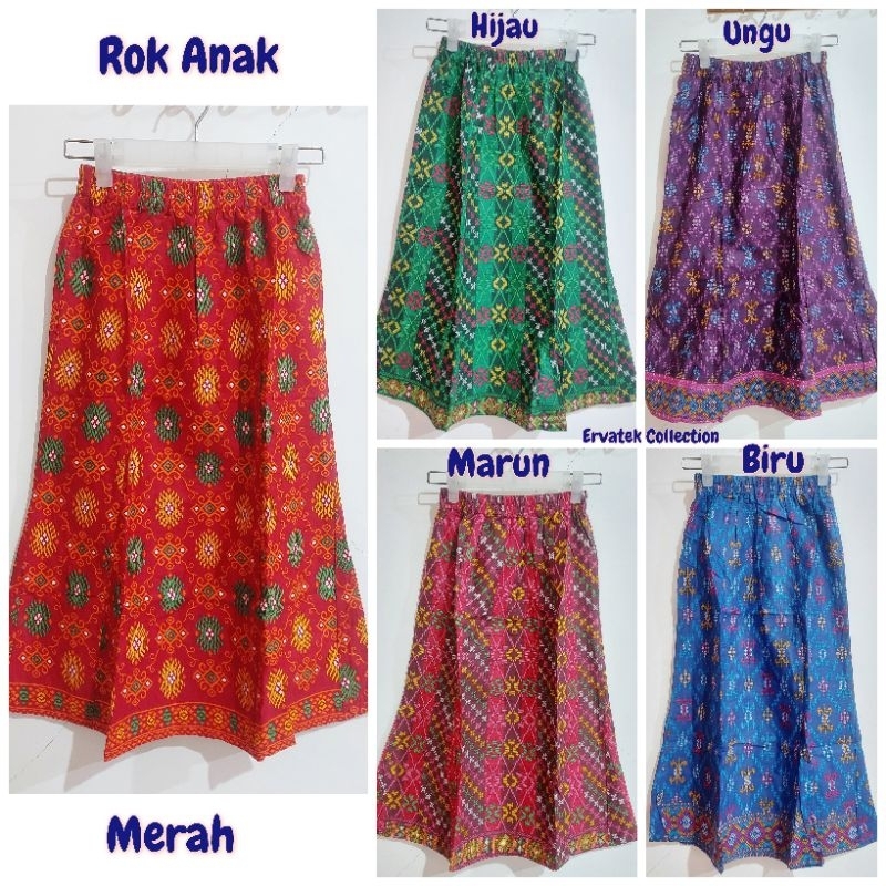 Jual Rok Sepan Anak RA07 Motif Batik / Bawahan Anak Perempuan Bahan ...