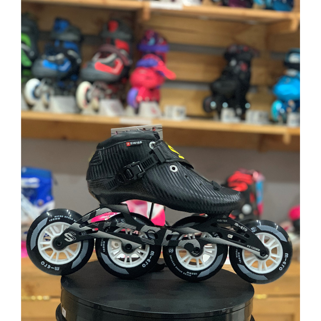 Jual Sepatu Roda Speed Inline Skate M-cro Dynamic Speed Shadow | Shopee ...