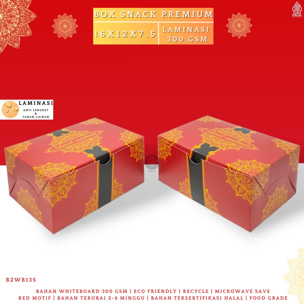Jual Snack Box 16x12 Premium (B2WB135-Laminasi) | Shopee Indonesia