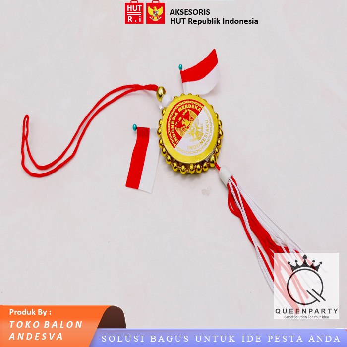 Jual gantungan Medali HUT RI / Medali merah putih garuda indonesia ...