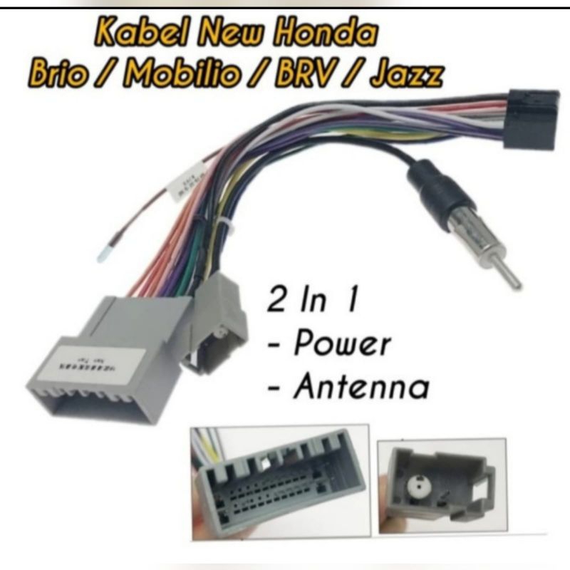 Jual kabel soket head unit android plug n play mobil honda 2015-2023 ...