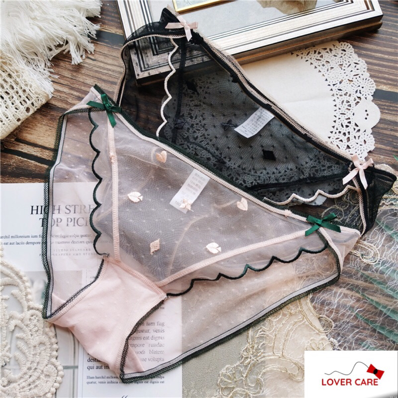 Jual Lovercare - Celana Dalam Wanita Sexy Renda CD Feminine Jala Transparan | Shopee Indonesia